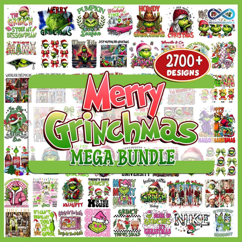 Grinch svg mega bundle, grinch ew people svg png, Grinchmas png - Mega ...