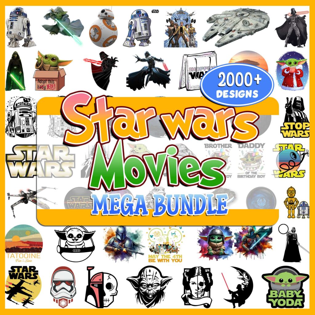 Star wars svg movies mega bundle, star wars movie svg, star wars svg ...