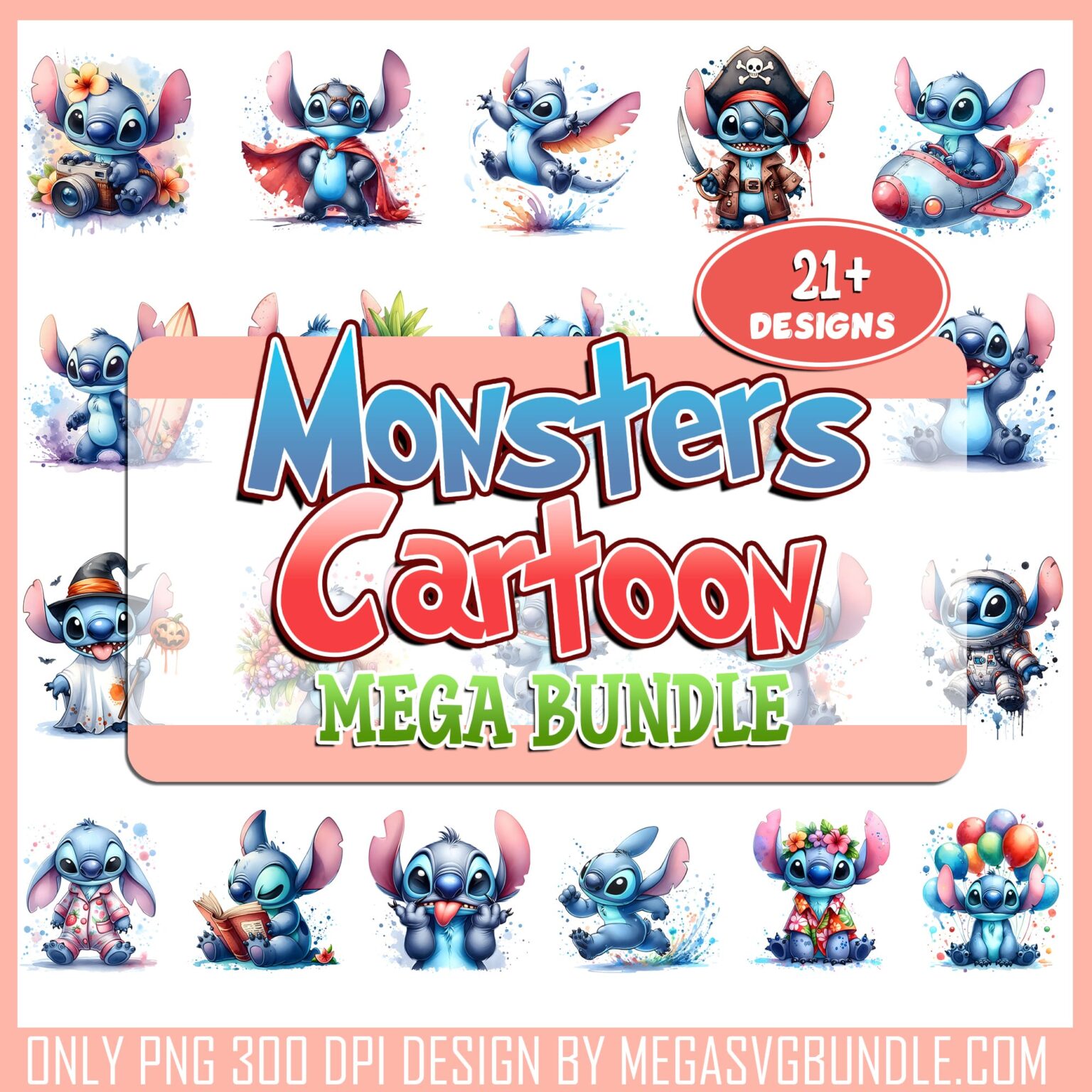 Stitch - Mega SVG Bundle - Huge Collection of SVG & PNG Files