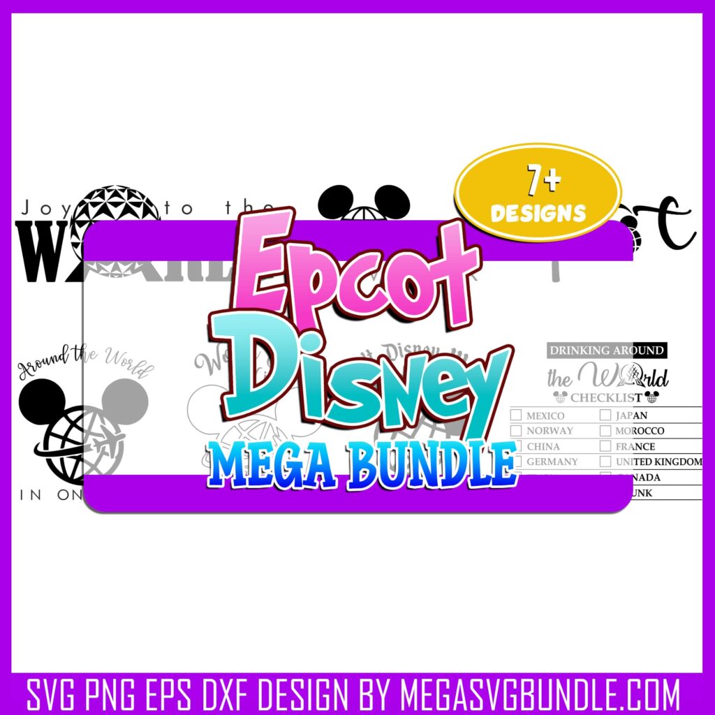 Disneyworld epcot svg mega bundle, disney epcot svg, disney world svg ...