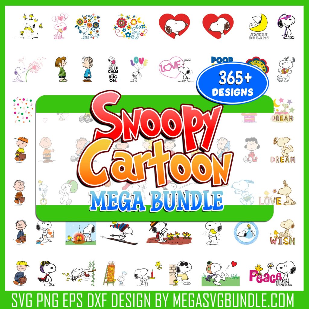 Snoopy cartoon svg mega bundle, snoopy dog svg, snoopy cartoon svg ...