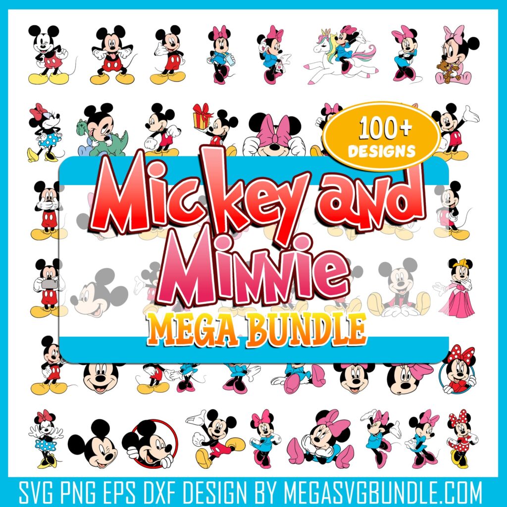 Mickey minnie couple svg mega bundle, mickey minnie svg, disney mickey ...