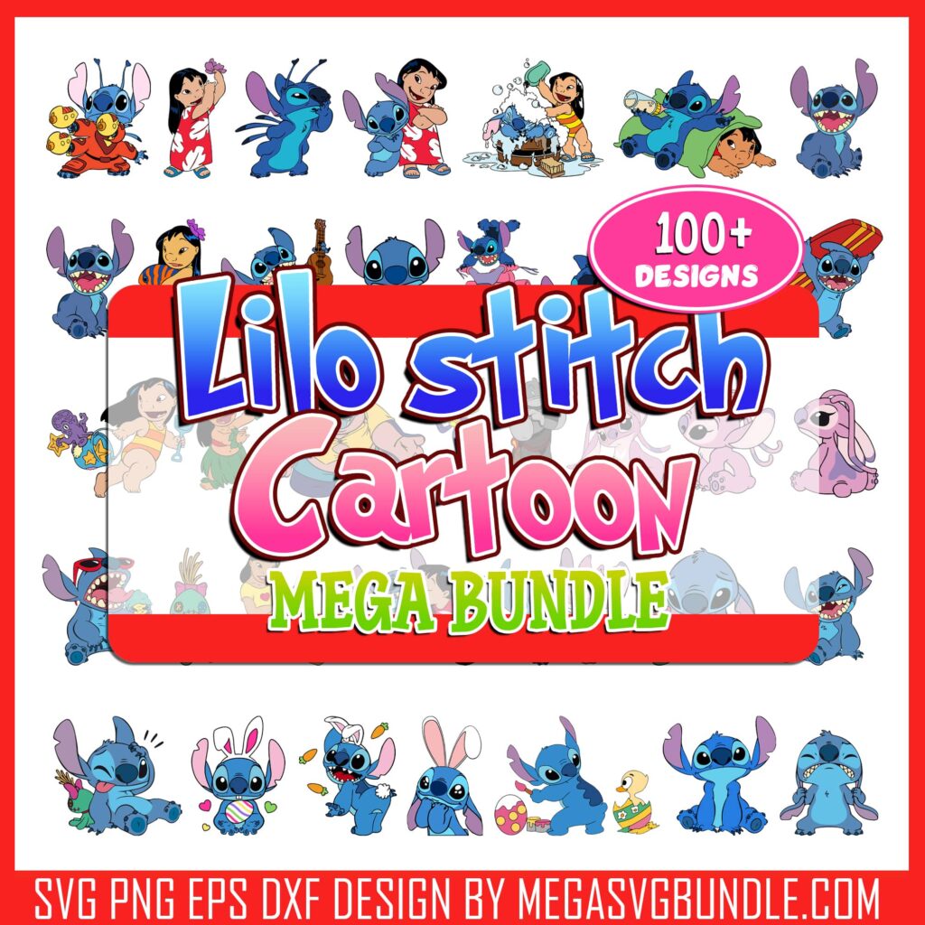 Lilo stitch cartoon svg mega bundle, lilo and stitch svg, disney stitch ...