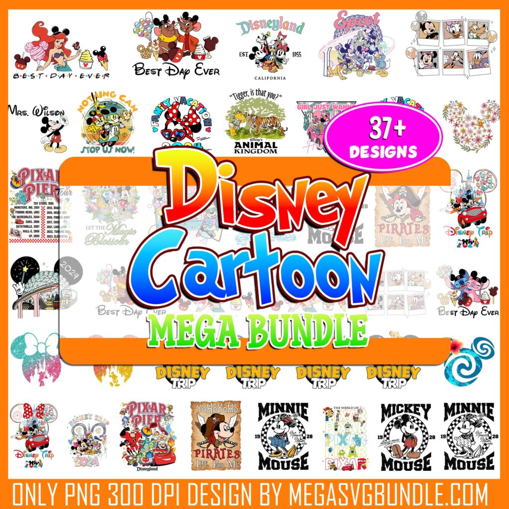 Mickey cartoon svg mega bundle, mickey disney svg, mickey mouse svg ...