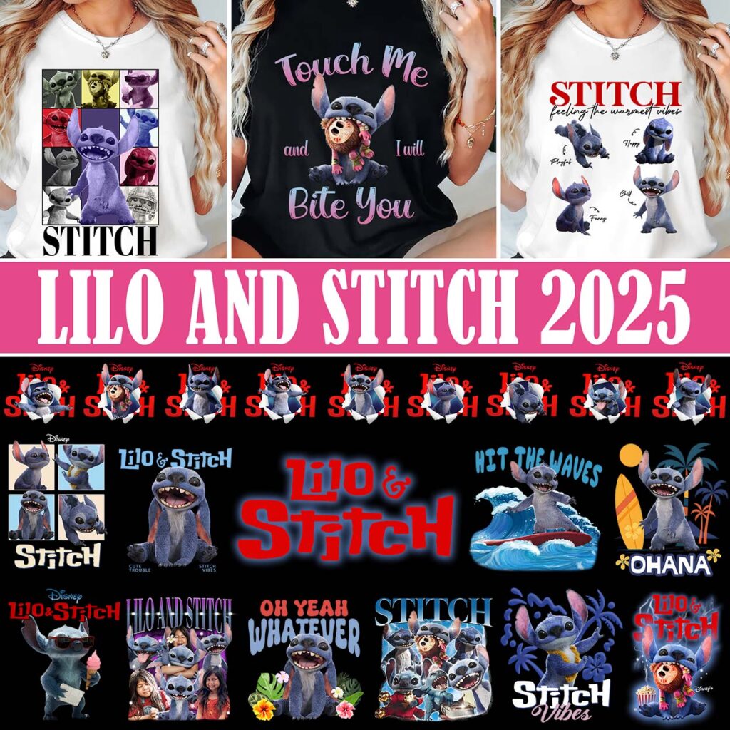 Lilo and stitch 2025 png bundle , Disney stitch png , stitch movie 2025 ...