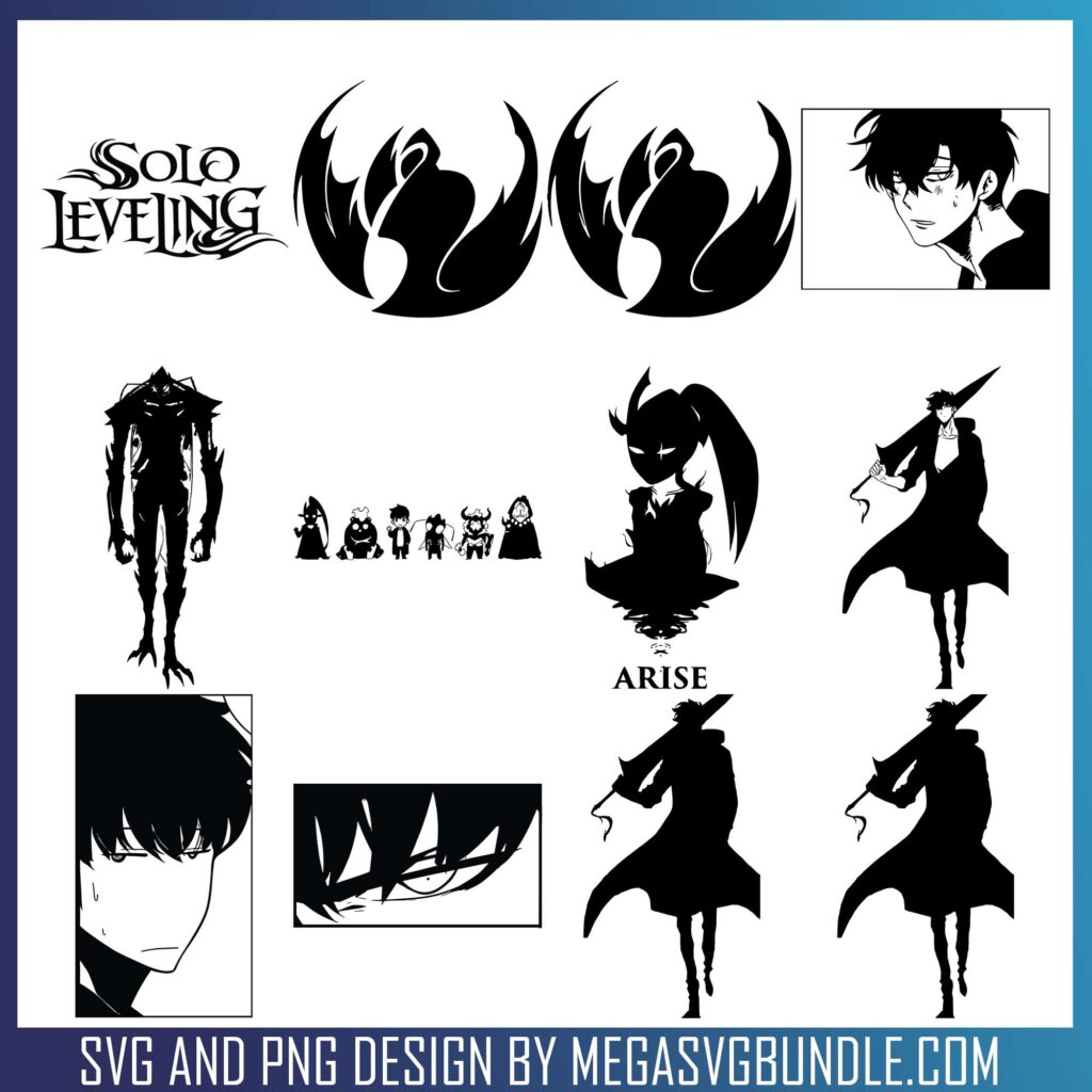 Solo leveling svg bundle, solo leveling arise svg, solo leveling manga ...
