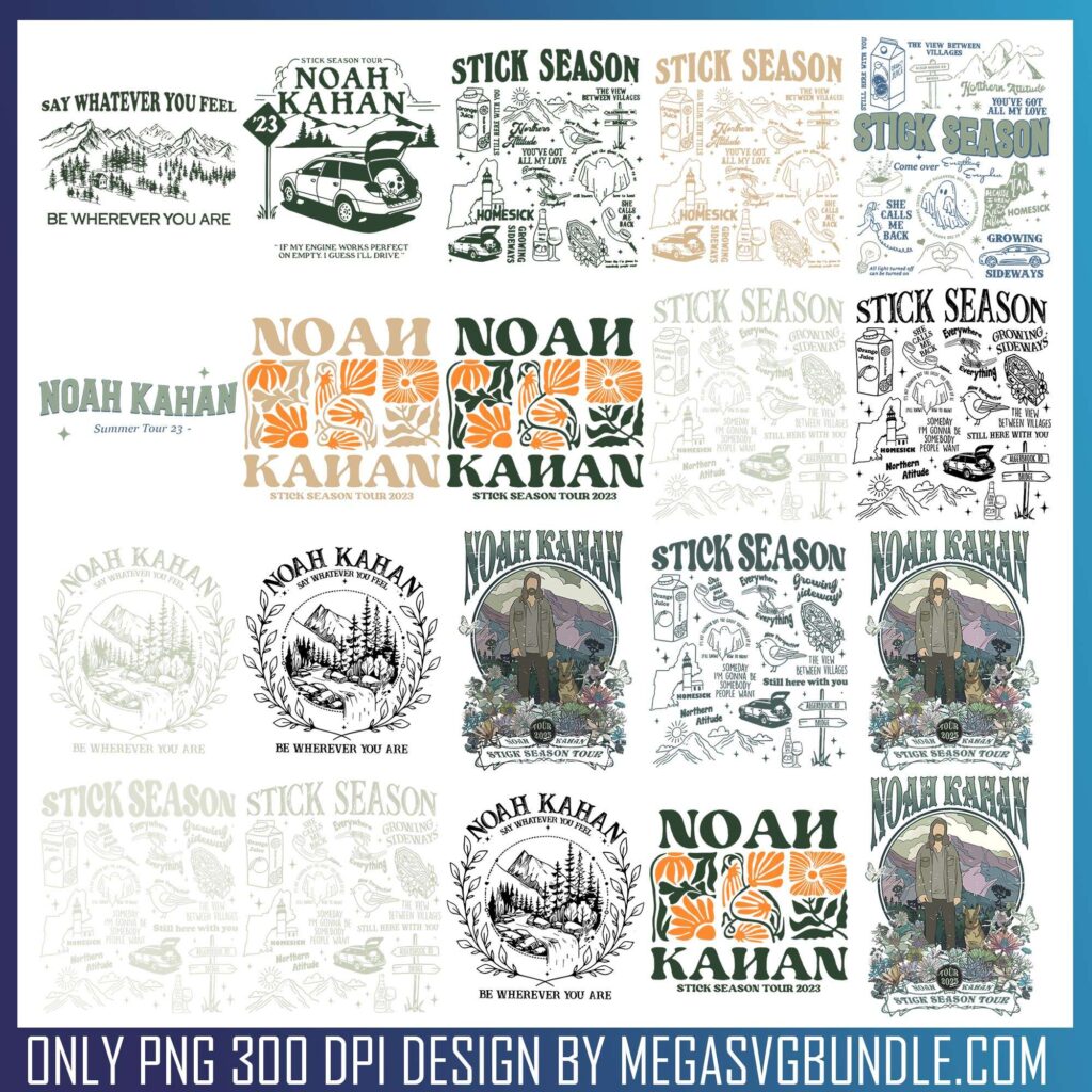 Stick Season png bundle, stick season png, noah kahan stick season png ...