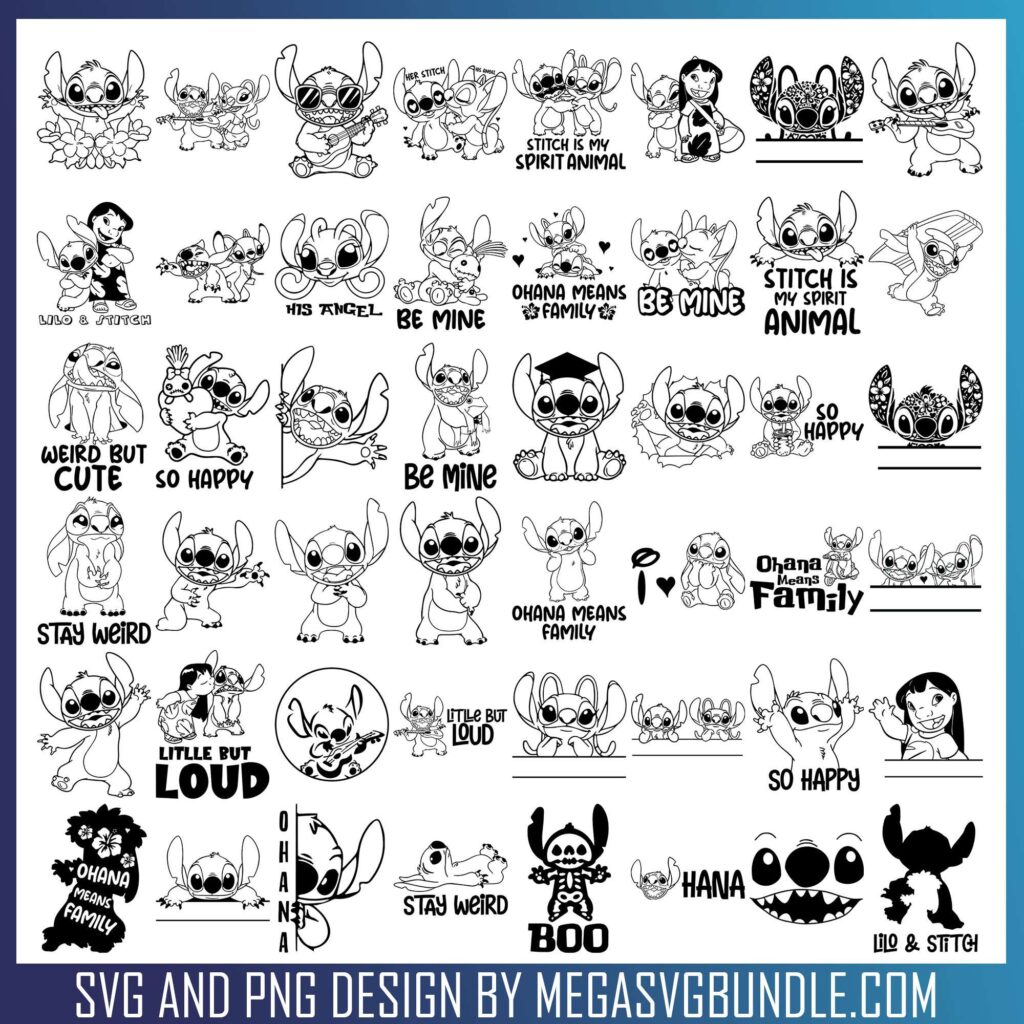Stitch svg bundle, lilo and stitch live action svg, stitches svg - Mega ...