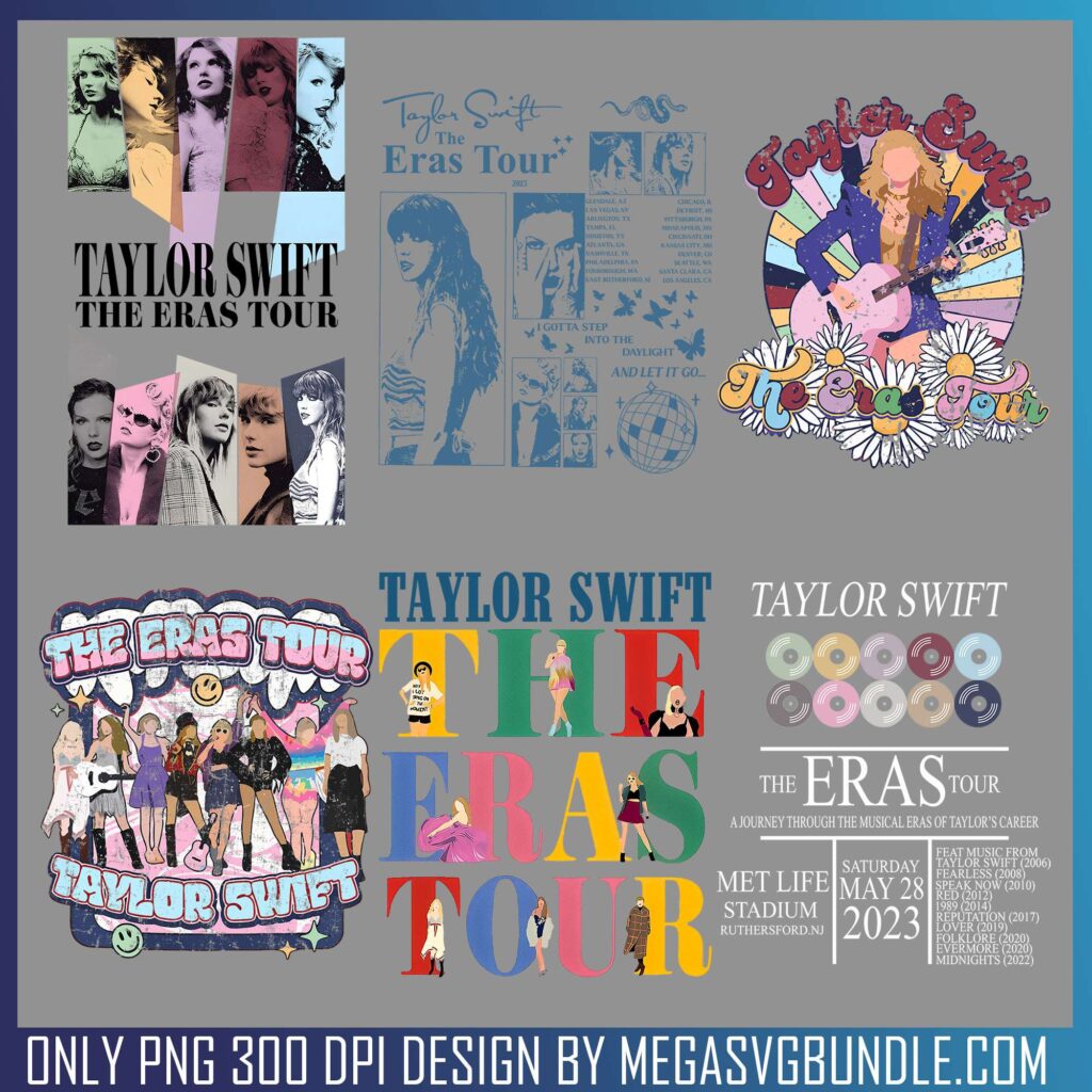 The Eras Tour Taylor Swift png Bundle, taylor swift songs png, taylor ...