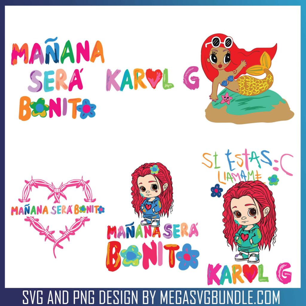 Karol G Mañana Sera Bonito svg bundle, karol g merch svg, karol g svg ...