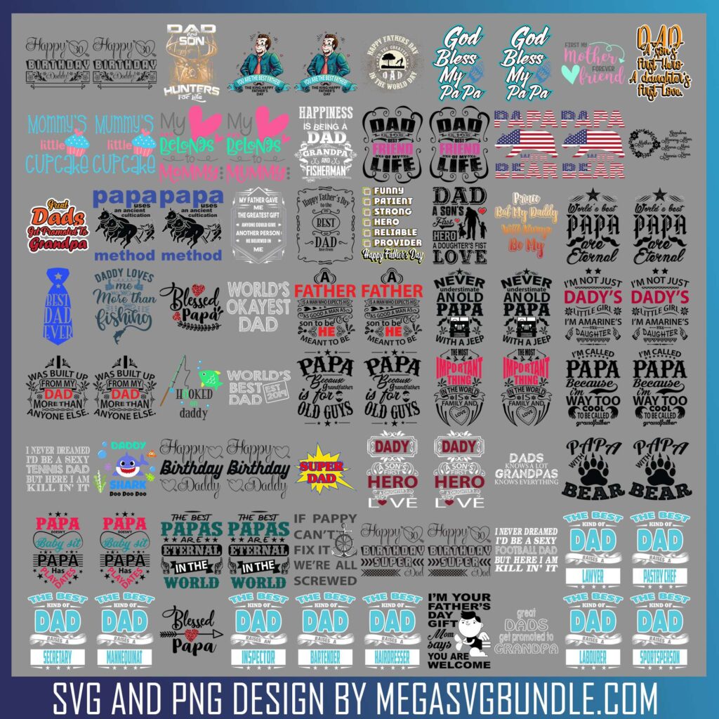 Daddy day svg bundle, father's day 2025 svg, father's day gift svg ...