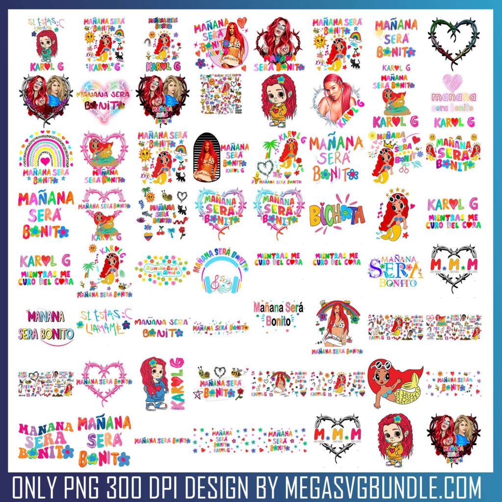 Karol G manana PNG Bundle, karol g merch png, manana sera bonito png ...