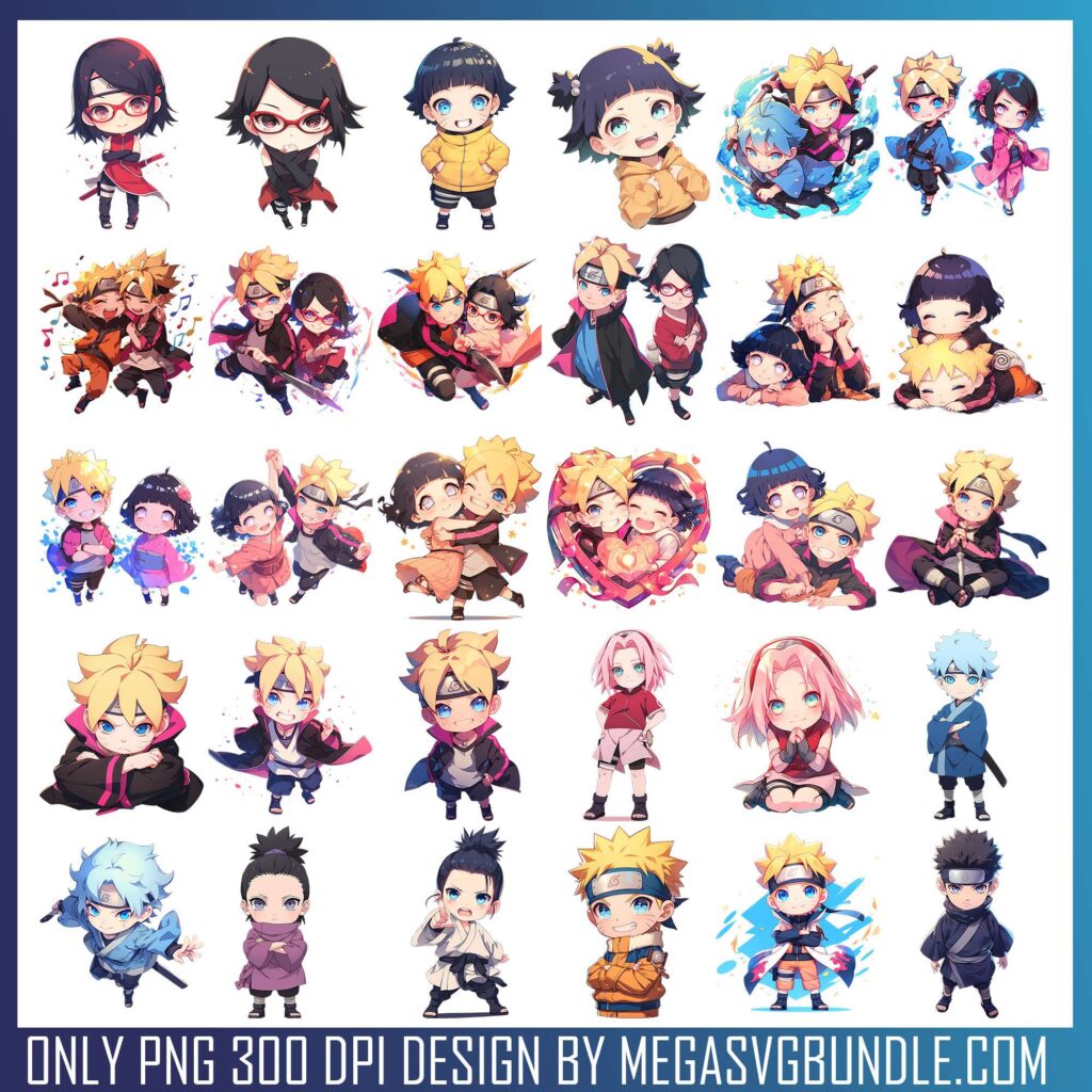 Boruto chibi png bundle, boruto two blue vortex png, boruto manga png ...