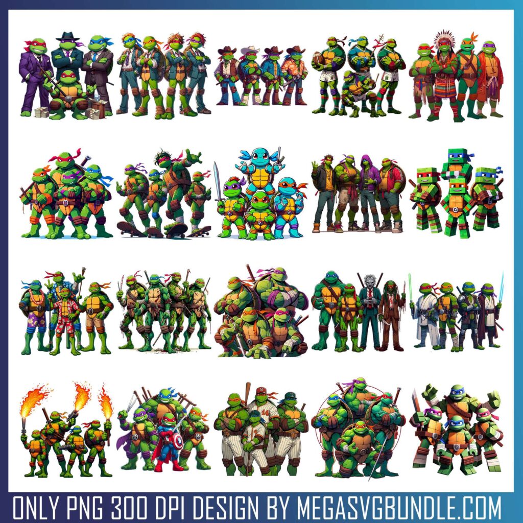 Ninja Turtle png bundle, ninja turtle names png, teenage mutant ninja ...