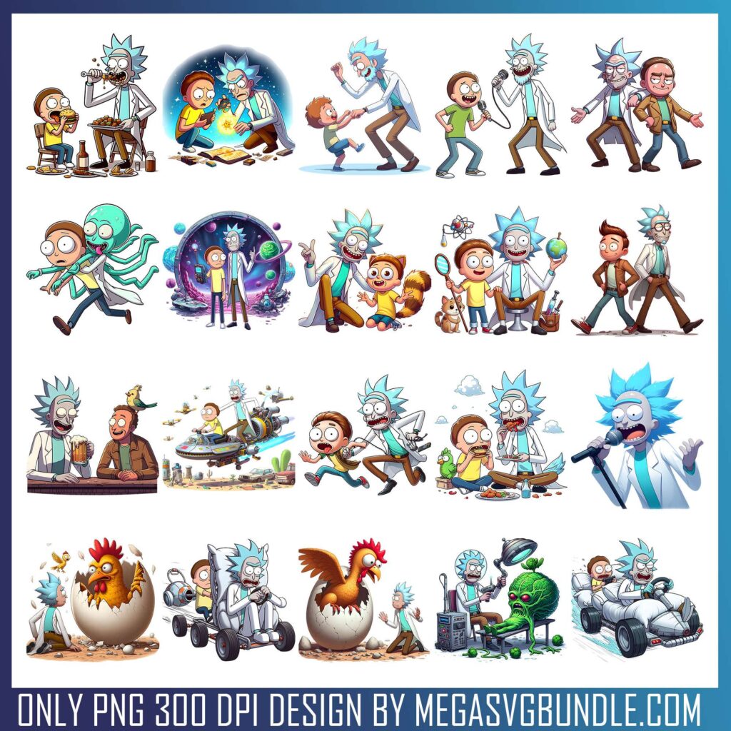 Rick and Morty png bundle, rick and morty anime png, morty and ricked ...