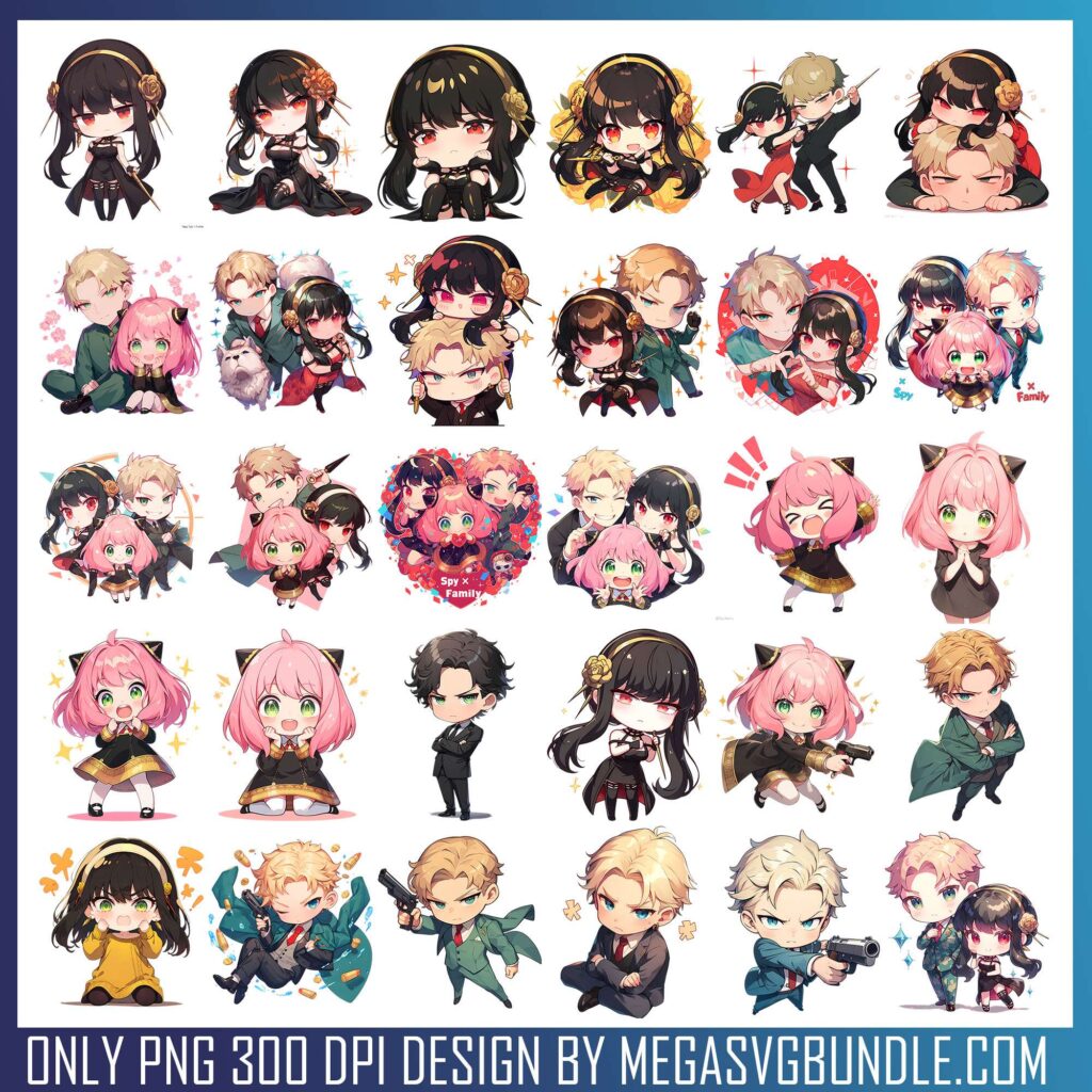 Spy x Family png bundle, spy x family code white png, spy x family ...