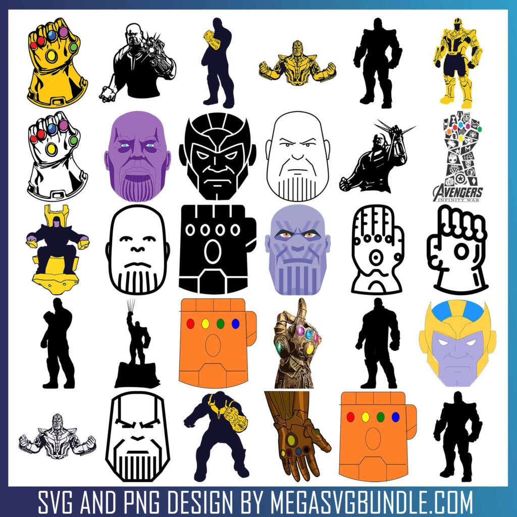 Avengers Thanos svg bundle, thanos snap svg, thanos marvel svg - Mega ...