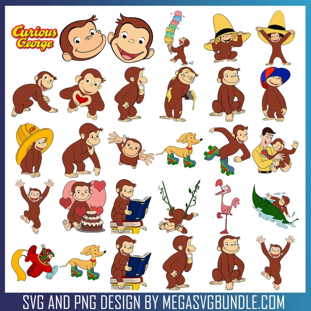Curious George svg bundle, curious george 2006 svg, curious george ...