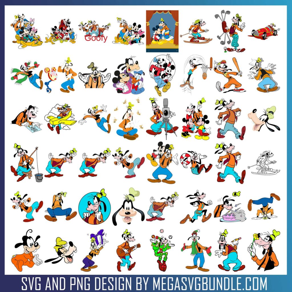 Goofy design SVG Bundle, is goofy a dog svg, goofy movie svg - Mega SVG ...