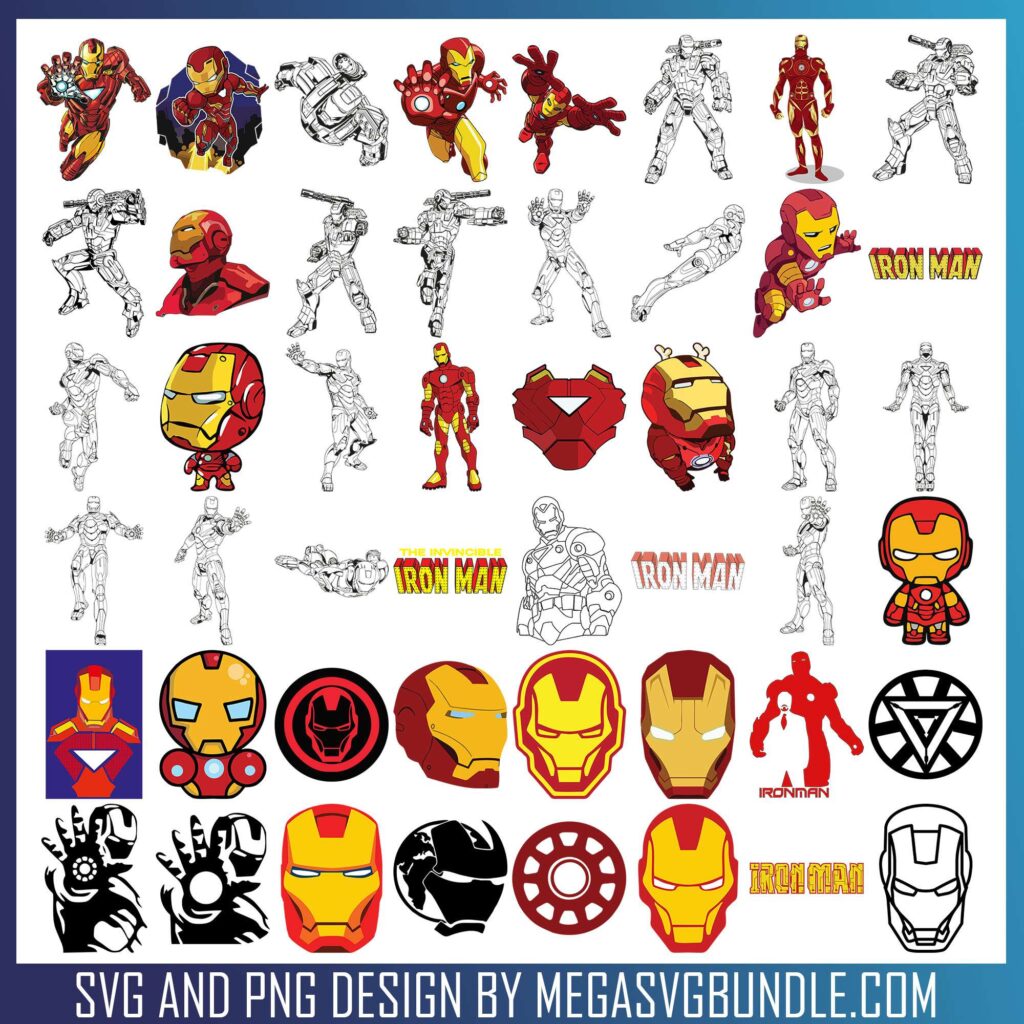 Iron Man svg bundle, iron man 3 svg, iron man mask svg - Mega SVG ...