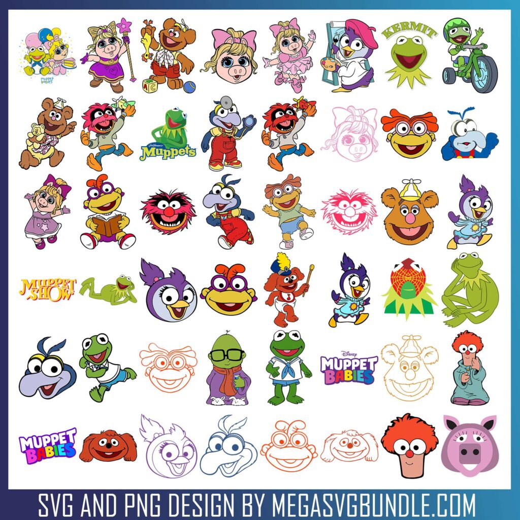 Muppet Babies svg bundle, muppets characters svg, muppets svg - Mega ...