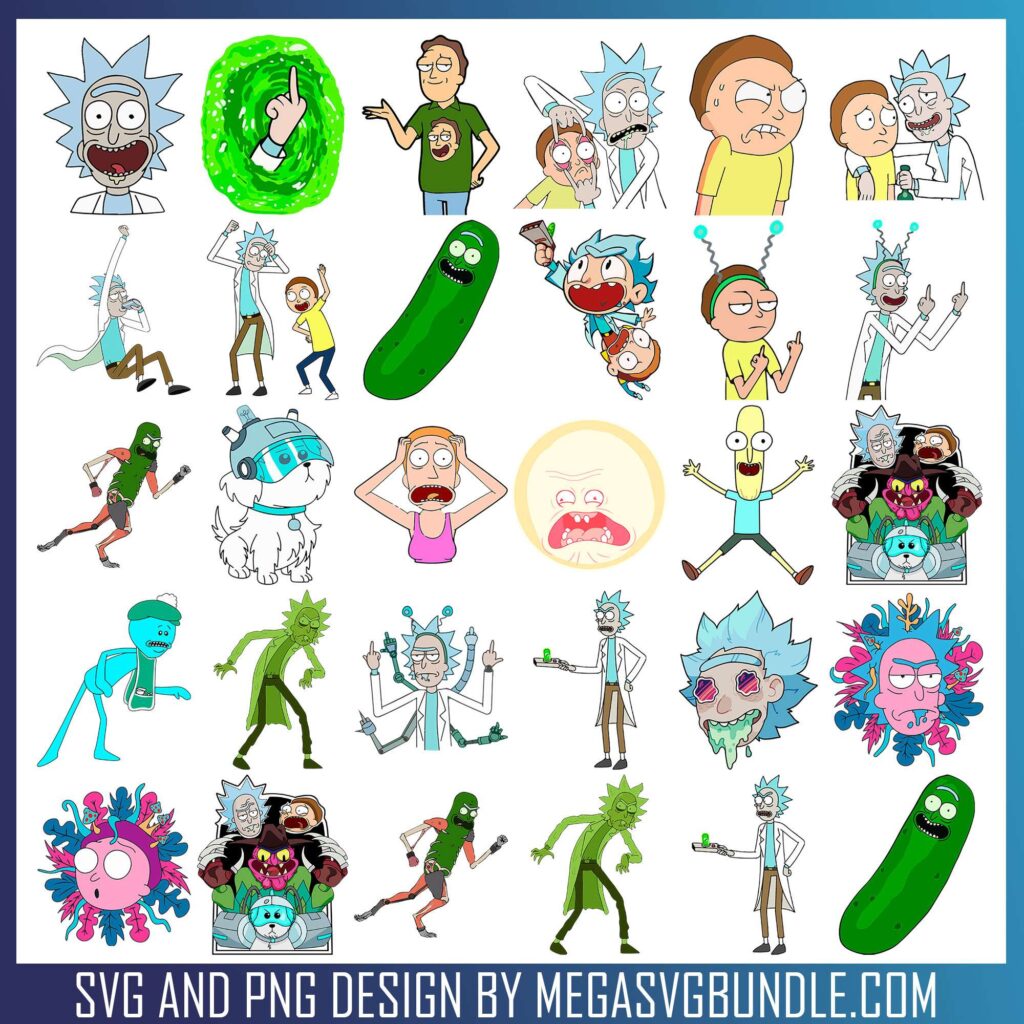 Rick and morty svg bundle, rick and morty season 8 svg, rick and morty ...