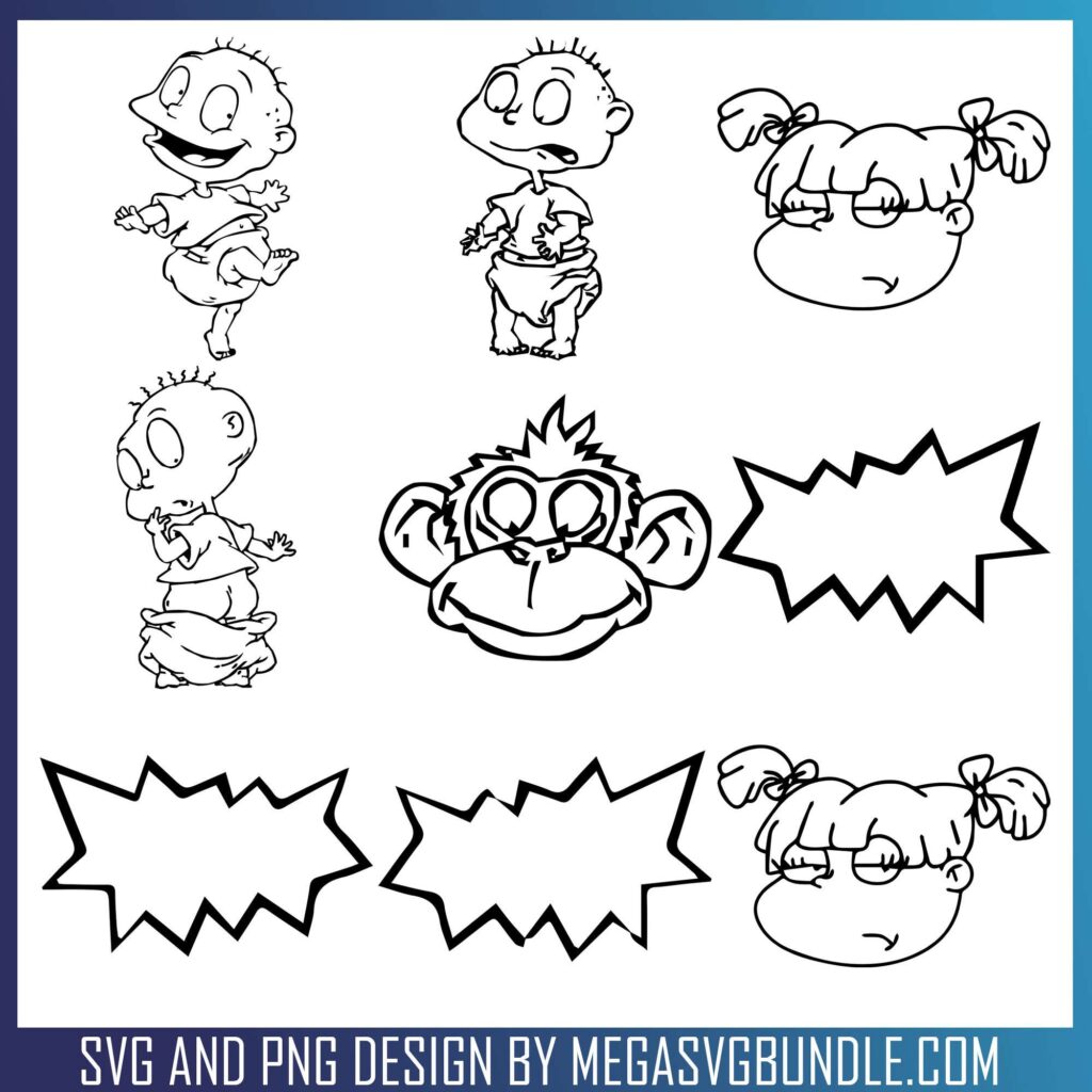 Rugrats design svg bundle, rugrats characters svg, rugrats svg - Mega ...