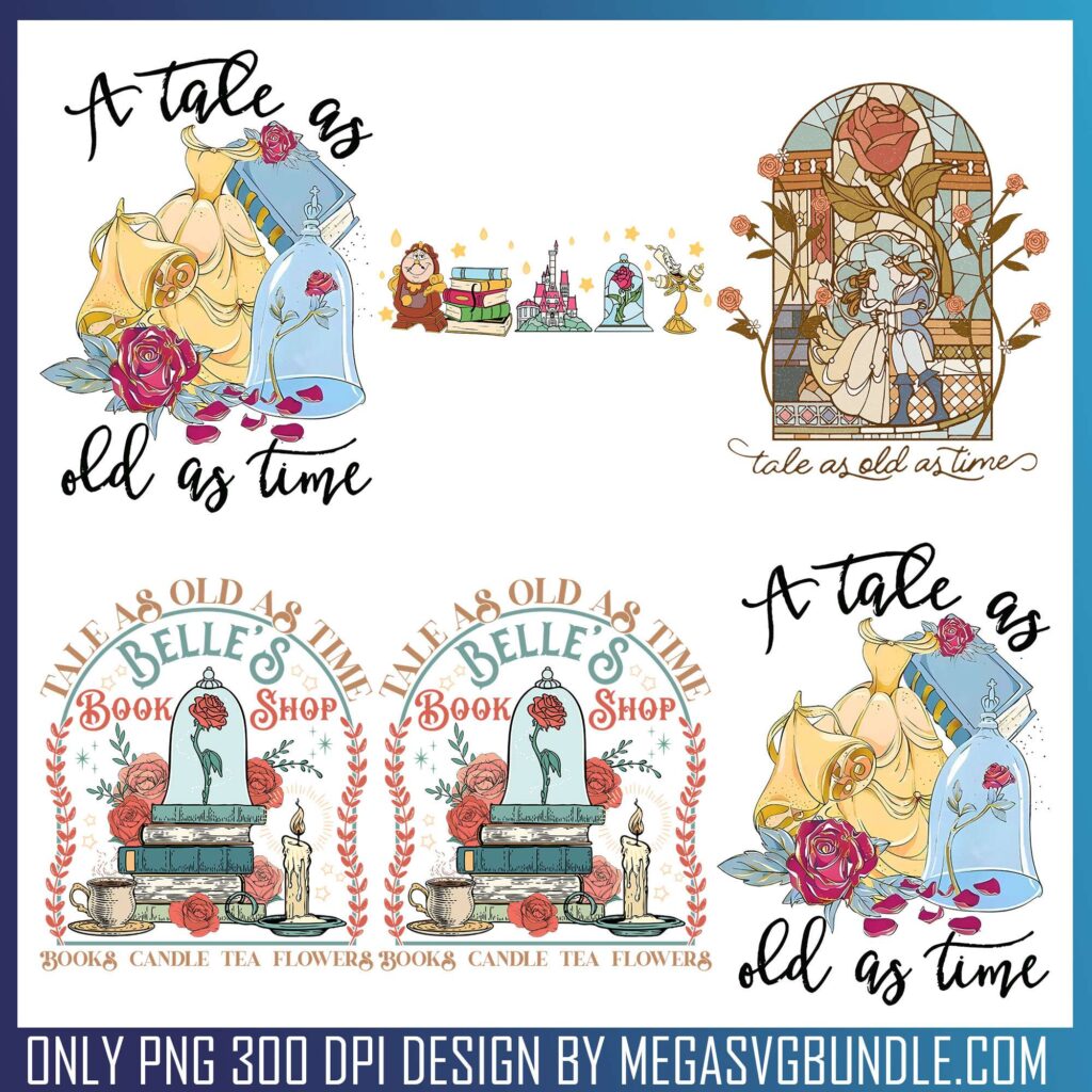 Beauty and the Beast images PNG Bundle, beauty and the beast cast png ...