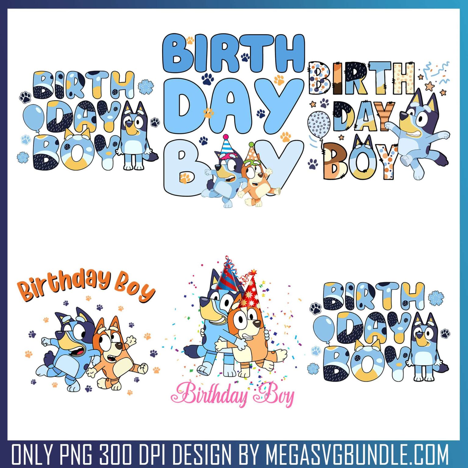 Bluey - Mega SVG Bundle - Huge Collection of SVG & PNG Files