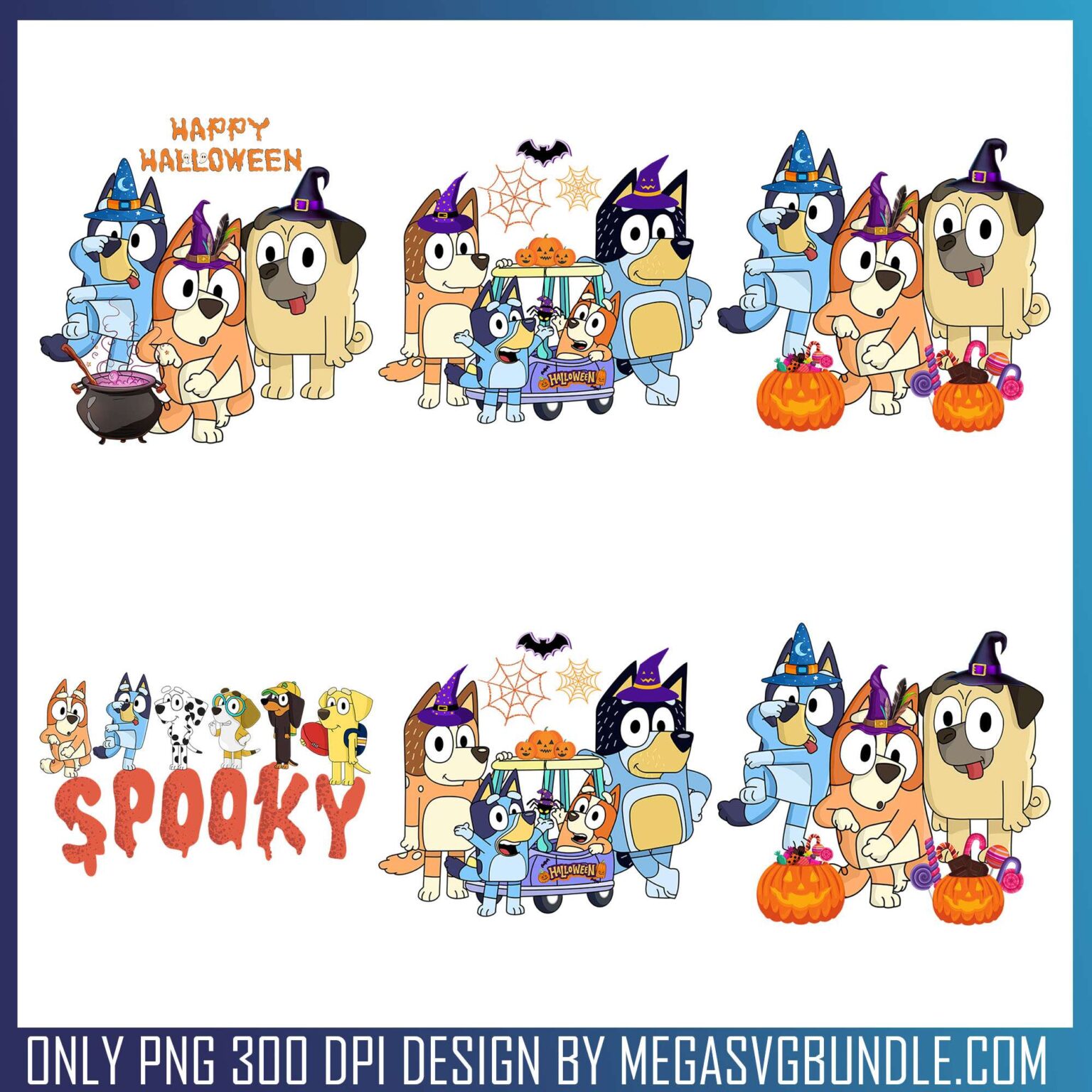 Bluey - Mega SVG Bundle - Huge Collection of SVG & PNG Files