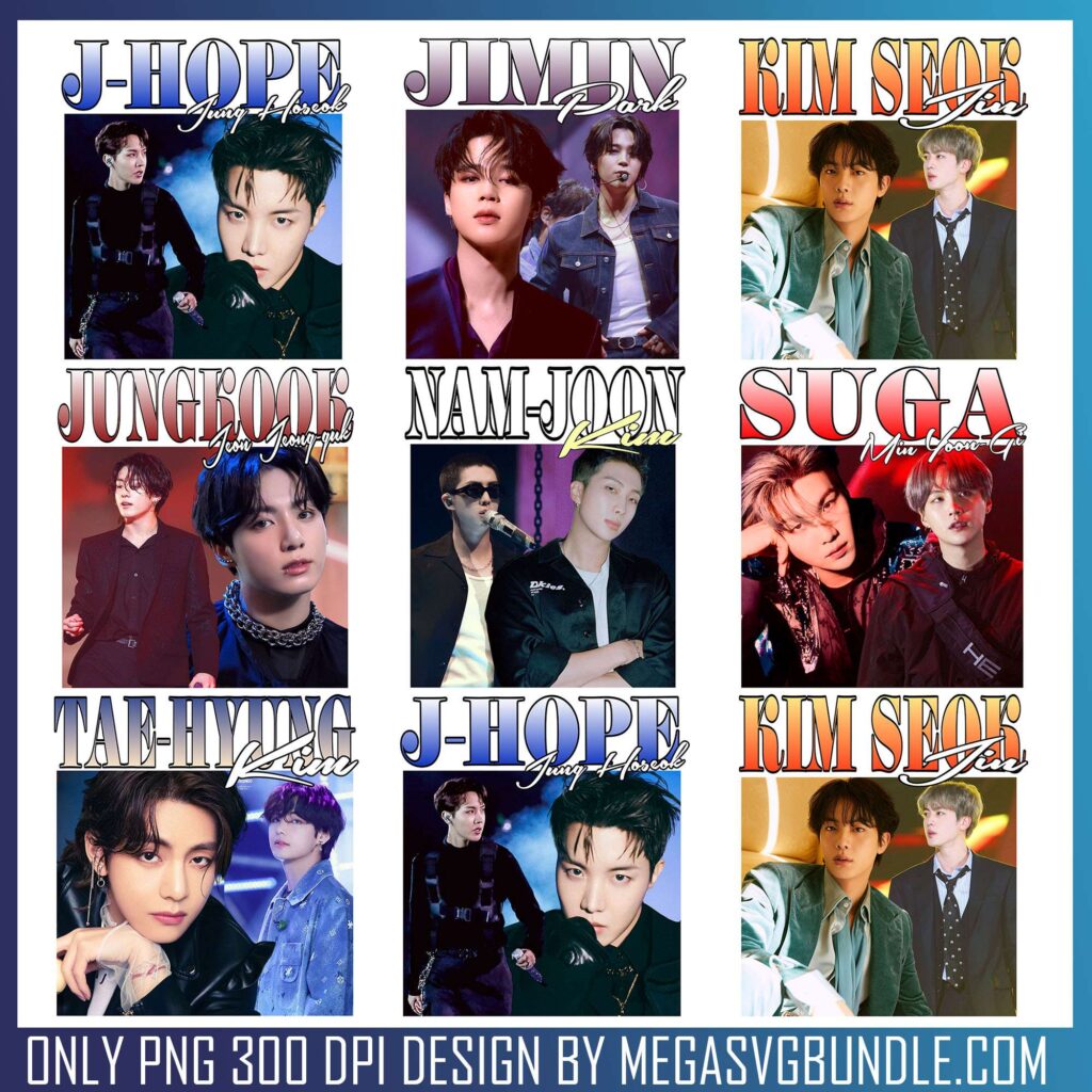 BTS Images PNG Bundle, bts png, bts members png - Mega SVG Bundle ...