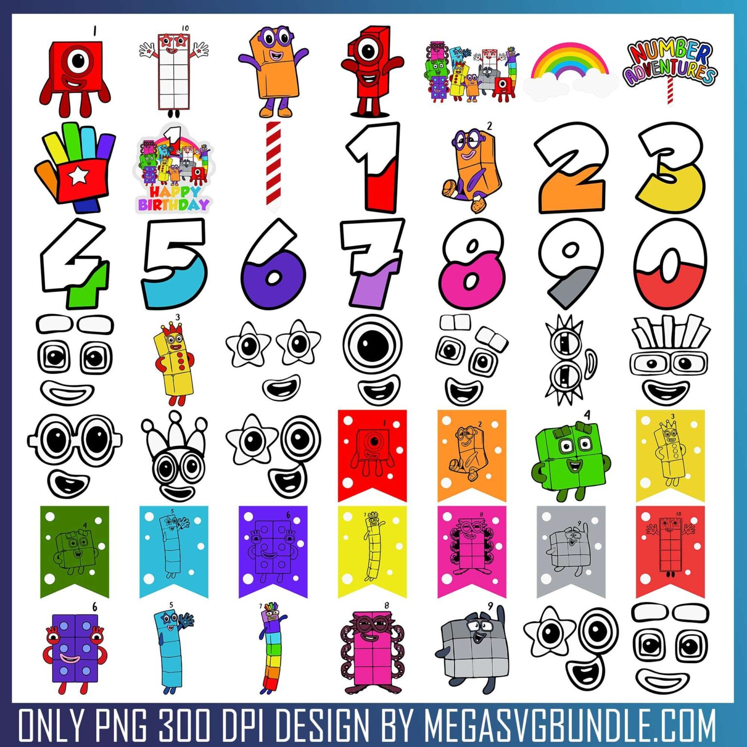 Numberblocks png bundle, numberblocks toys png, numberblocks 1 png ...