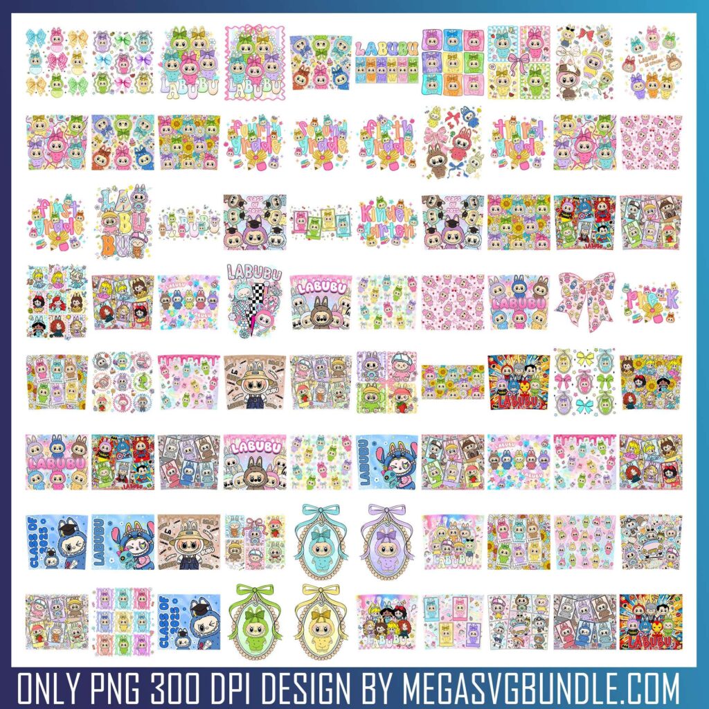 Labubu mega design png bundle, labubu png, labubu original png - Mega ...
