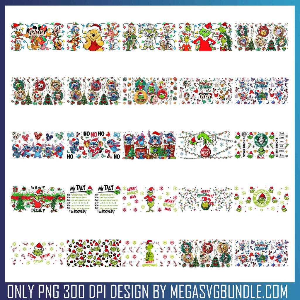 Grinchmas blend png bundle, the grinch png, grinch christmas tree png ...