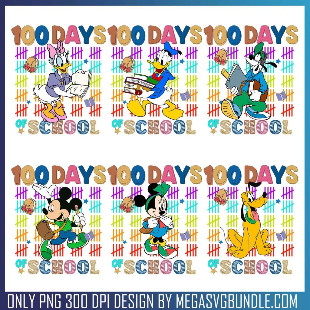 Mickey days school png bundle, mickey mouse png, last day of school png ...
