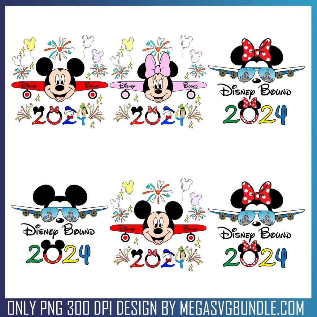 Disney bound 2024 png bundle, disneyland png, disney world tour png ...