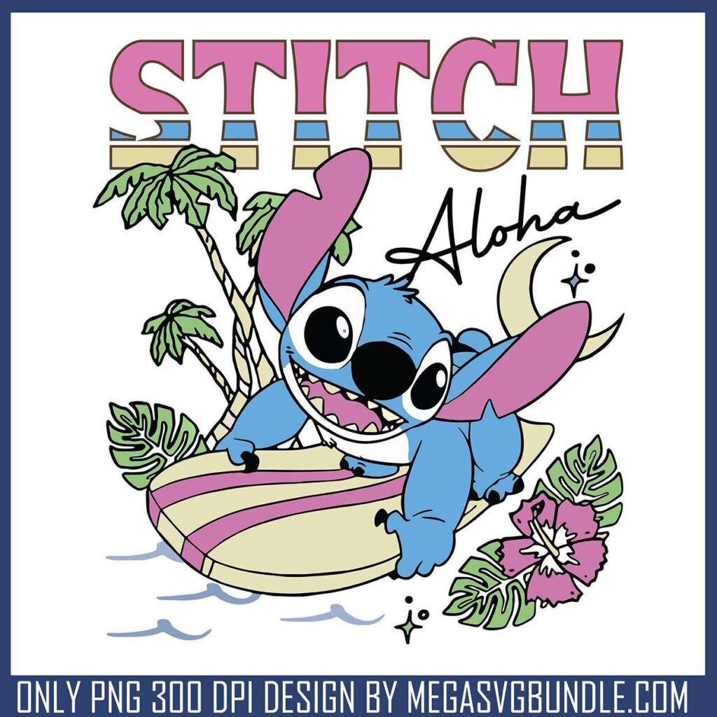 Stitch aloha surfing png, lilo and stitch png, disney characters png ...
