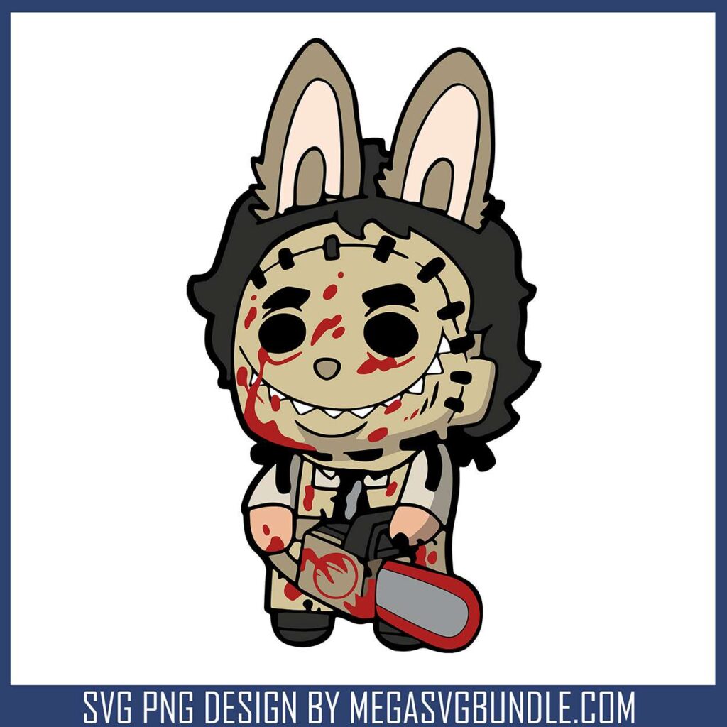 Labubu chainsaw killer svg, labubu plush svg, halloween town svg - Mega ...