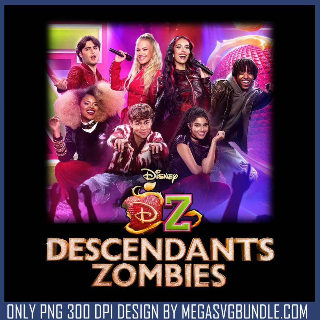 Disney dz design png, descendants zombies png, disney tour png - Mega ...